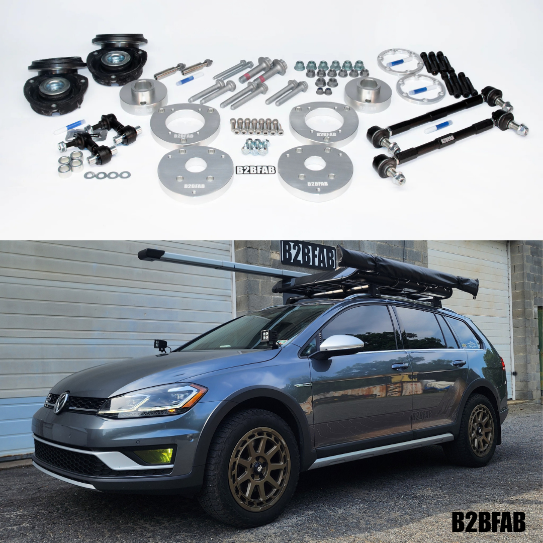 B2BFAB VW Golf Alltrack Mk7 2017 to 2019 Complete Lift Kit Package