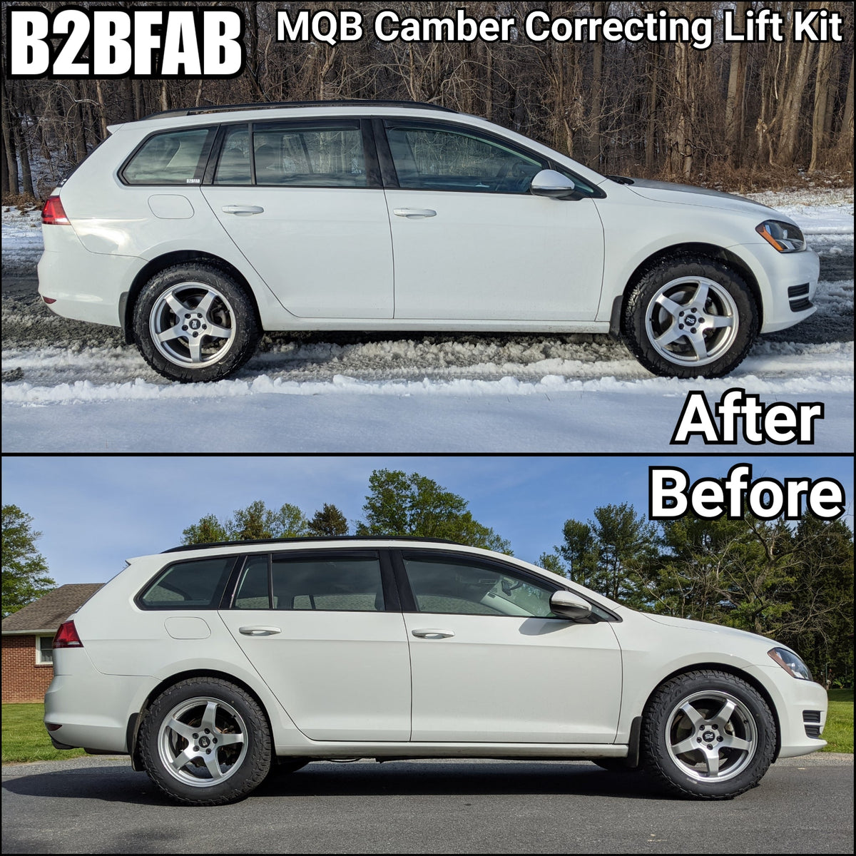 B2BFAB VW Golf | Sportwagen Mk7 Camber Correcting Lift Kit